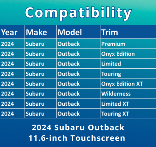 Subaru Outback 2024 11.6-inch Starlink Multimedia